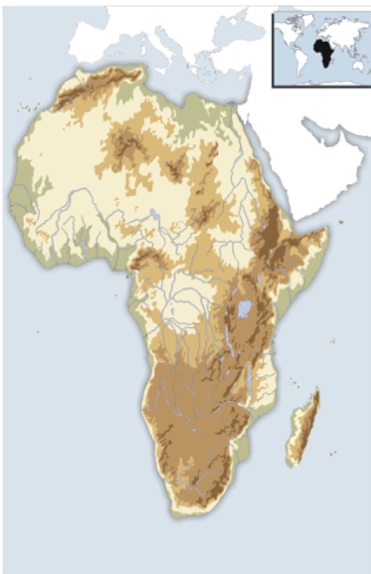 Desierto En Un Mapa De Africa El Fascinante Mapa De África Antes De