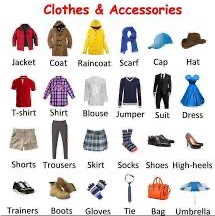 Clothes and accessories