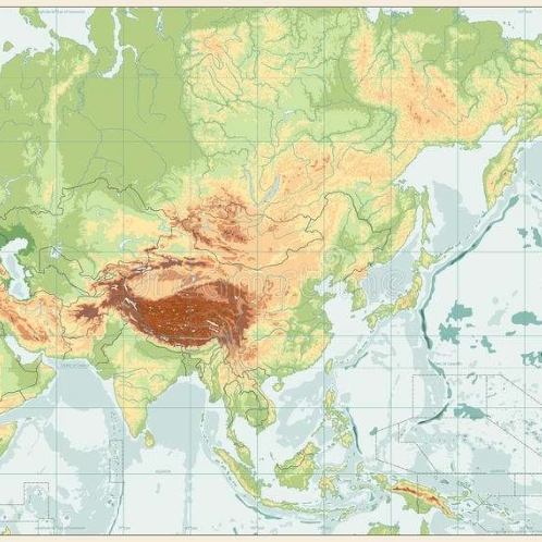 Mapa Físico De Asia Imágenes De Mapa Fisico Asia Descarga Gratuita