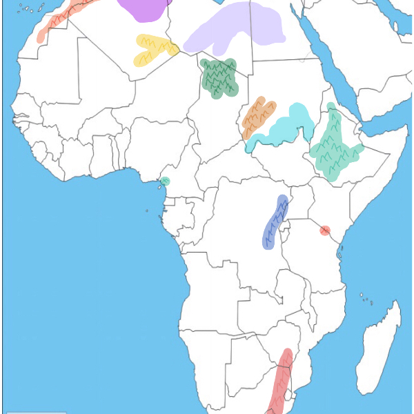 Africa’s Land Regions (2) — Mountain Ranges + some more — Quiz Game ...