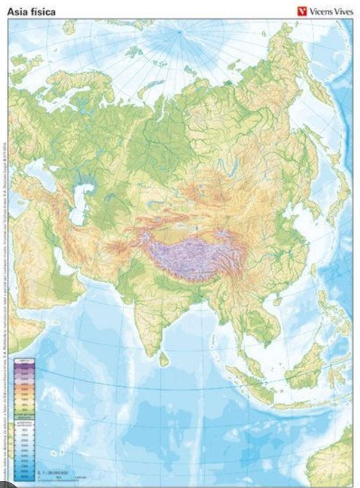 Mapa De Montañas En Asia Geografía De Rusia Wikipedia, La